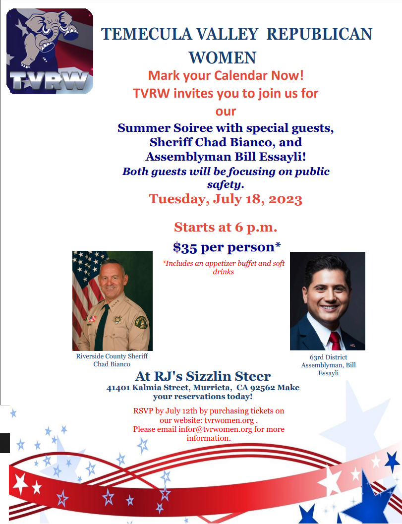 Calendar – Temecula Valley Republican Women